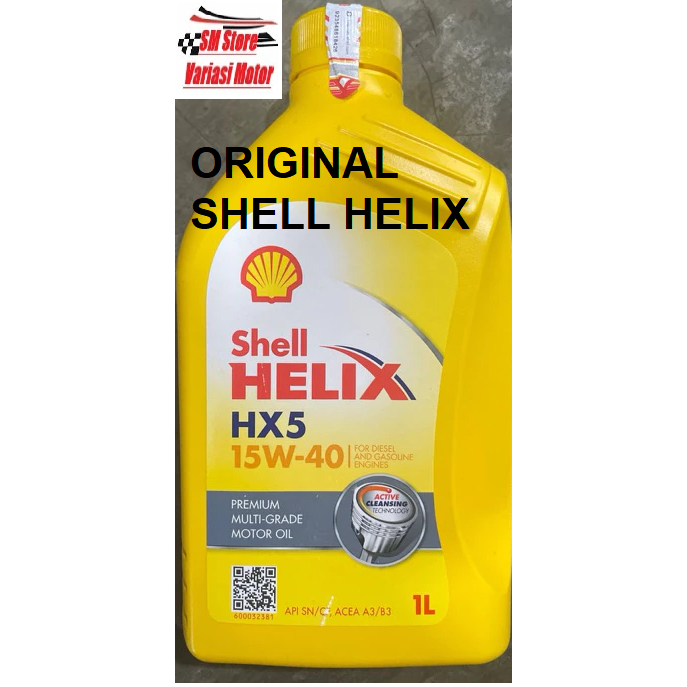 Jual Oli Mesin Shell Helix HX 5 / Hx5 15w-40 1 lt 1 liter ORIGINAL ...
