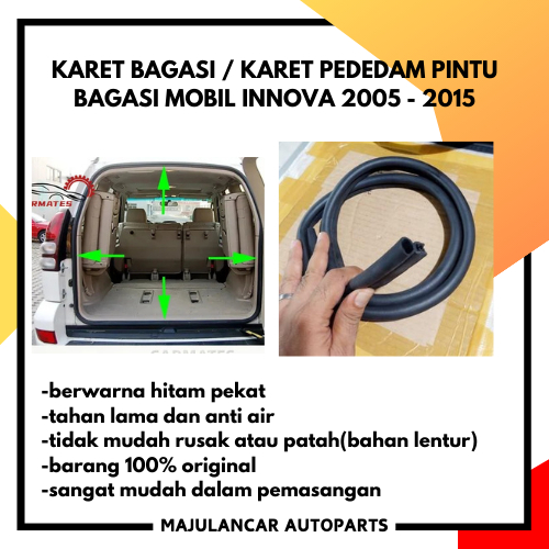 Jual Karet Bagasi / Karet Peredam Pintu Body Bagasi Mobil INNOVA LAMA ...
