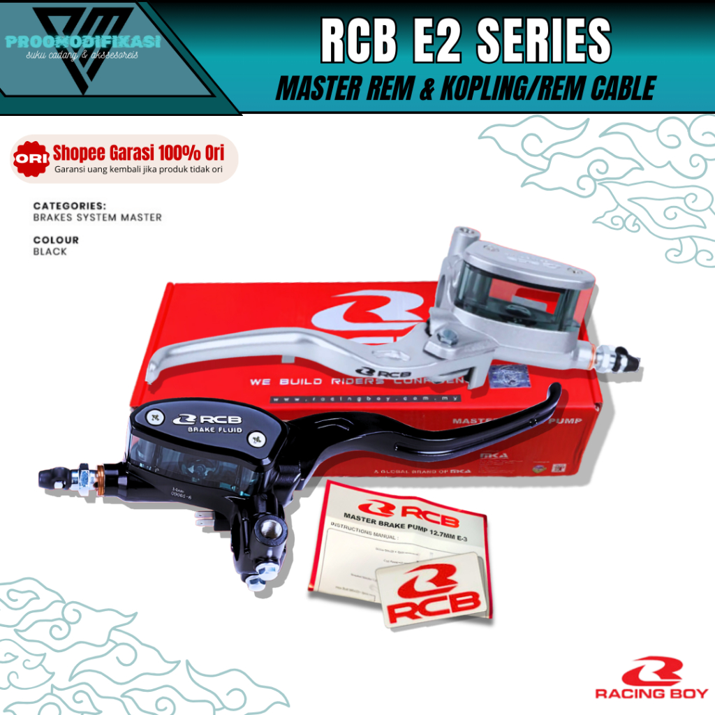 Jual Master Rem RCB Kanan sama Handle Kiri Cable kopling RCB asli ...
