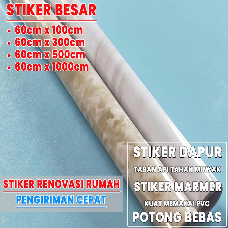 Jual 【COD】wallpaper dapur aesthetic wallpaper dapur marmer wallpaper ...