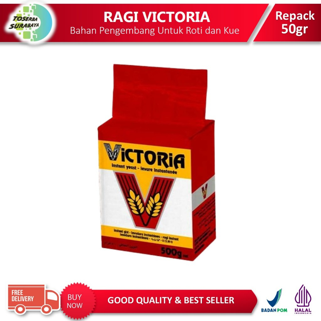 Jual Ragi Instant VICTORIA 50gr / INSTANT YEAST Pengembang Roti ...