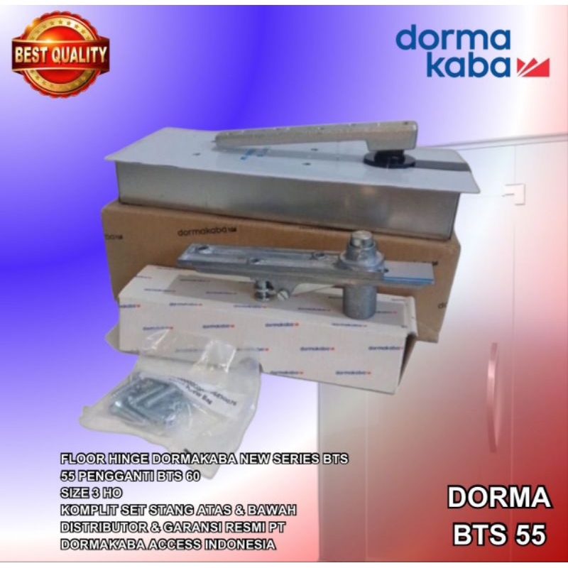 Jual Floor Hinge Dorma Kaba DormaKaba BTS 55 Size 3 HOLD OPEN 90 ...