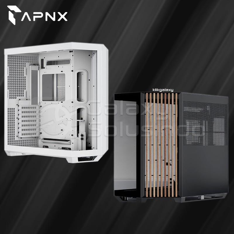 Jual APNX V1 MESH ATX Tempered Glass Gaming Case - Black White | Shopee ...