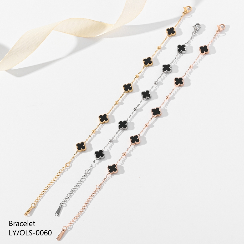 Jual Set Titanium Clover Bulak Balik Gelang 0060 Dan Kalung 0087 Anti ...