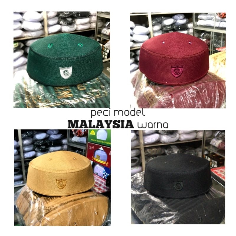 Jual PECI MALAYSIA LOKAL WARNA KUNING HIJAU MARON HITAM KOPIAH PRIA ...
