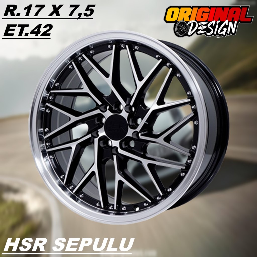 Jual Velg Mobil Ring 17 HSR SEPULU R17 Untuk HRV , WRV , CIVIC , ACCORD Pelek VELOZ,XENIA NEW ...