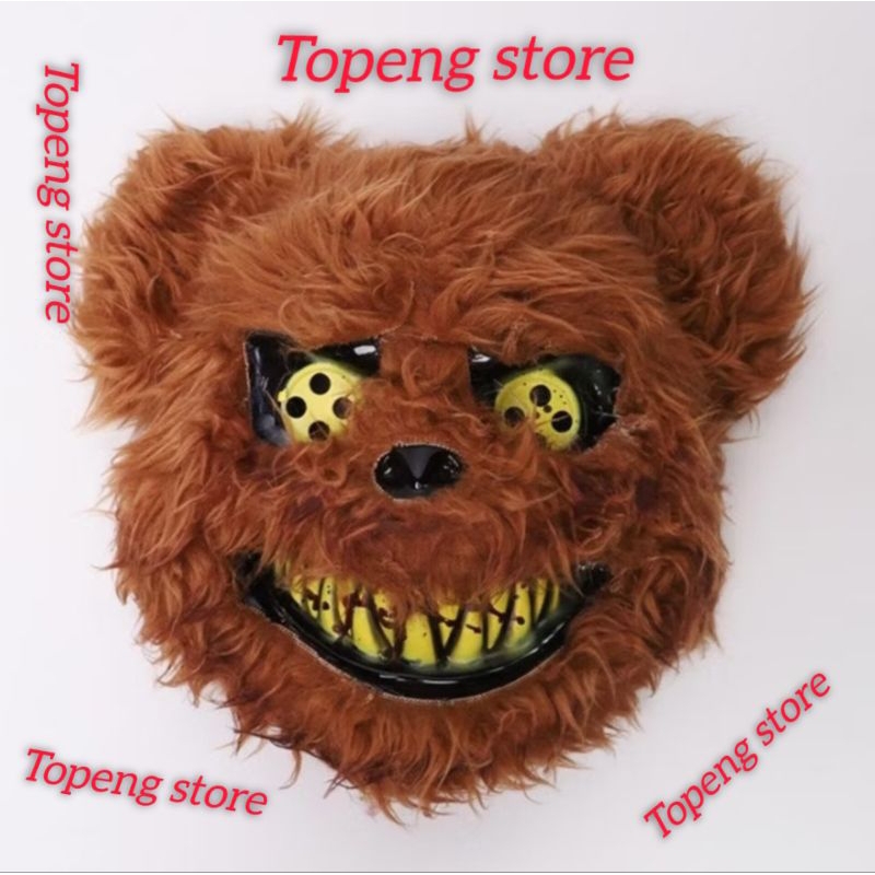 Jual topeng beruang topeng kelinci labubu mask seram lucu bisa buat ...