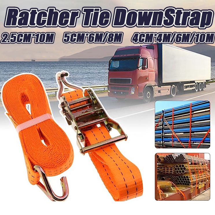 Jual Lebih hemat Tali Trek BeltRachet Tie Down 81 Meter1 TON Webbing ...