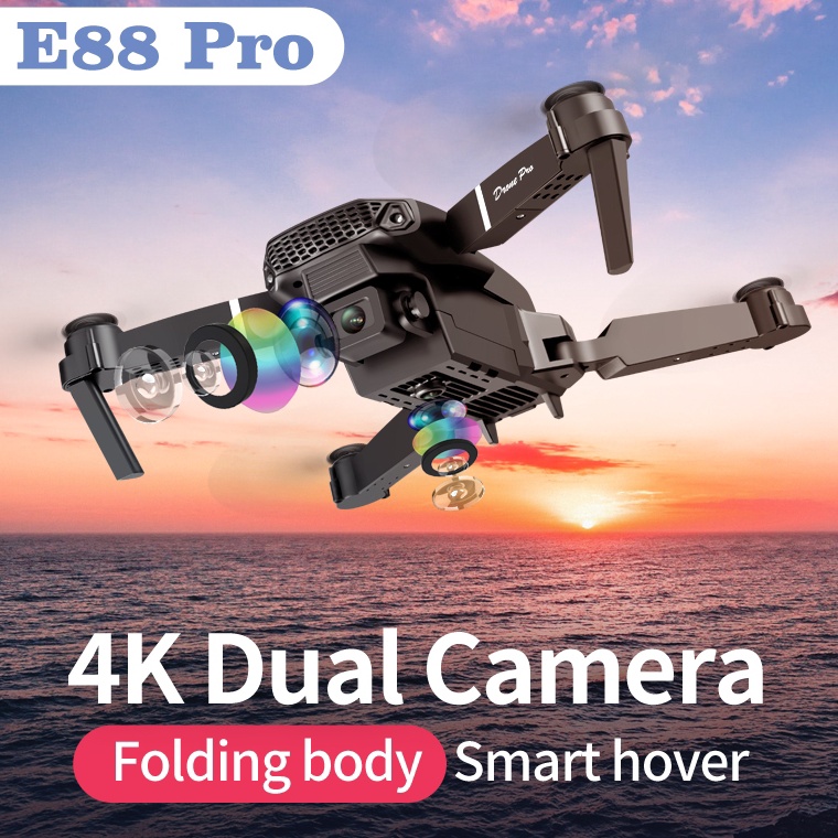 Jual HARGATERMURAH DJIDrone Smart Drone e88 Pro 4k HD Camera Shoot ...