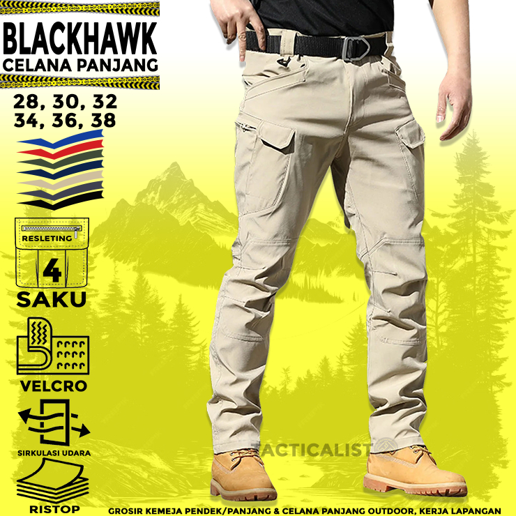Jual Celana Tactical Panjang Kerja Lapangan Cargo Pria PDL Outdoor Hiking | Shopee Indonesia