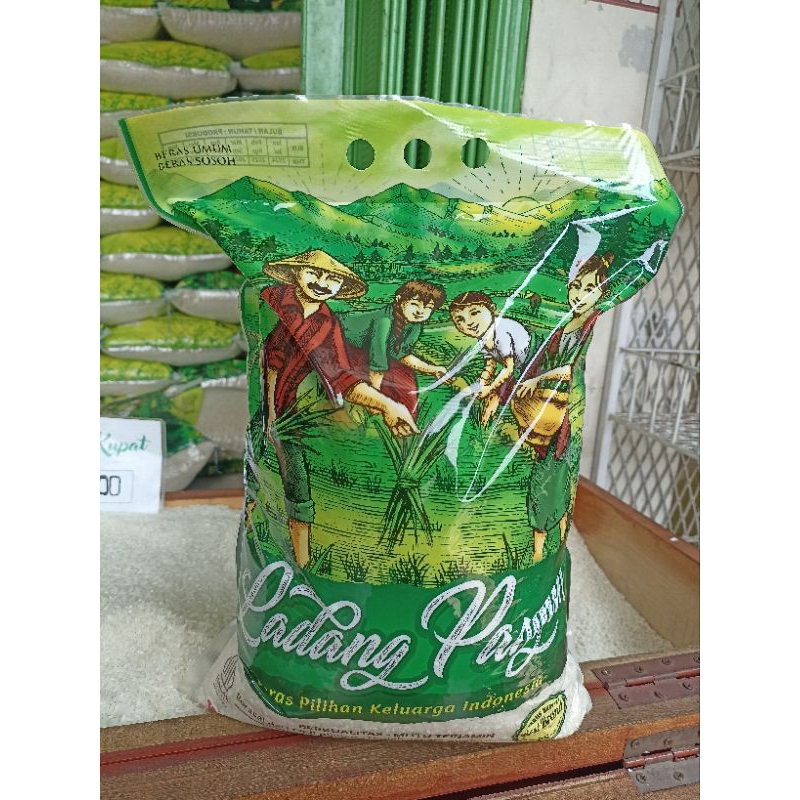 Jual Beras LADANG PANGAN Kemasan 5kg || PULEN || Murah meriah | Shopee ...