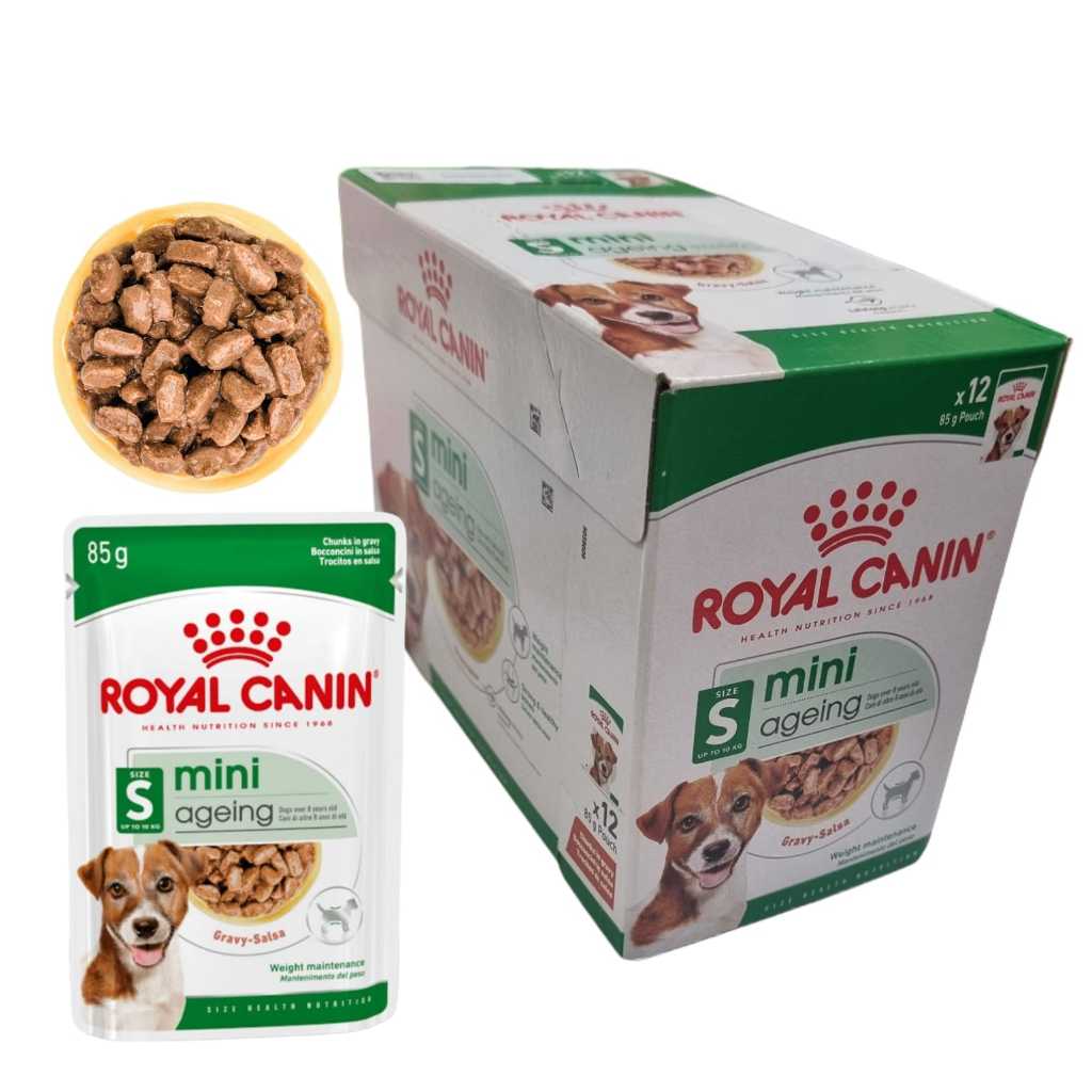Jual Royal Canin Mini Ageing 8+ Pouch 1BOX(12pcs) Gravy 85gr Makanan ...