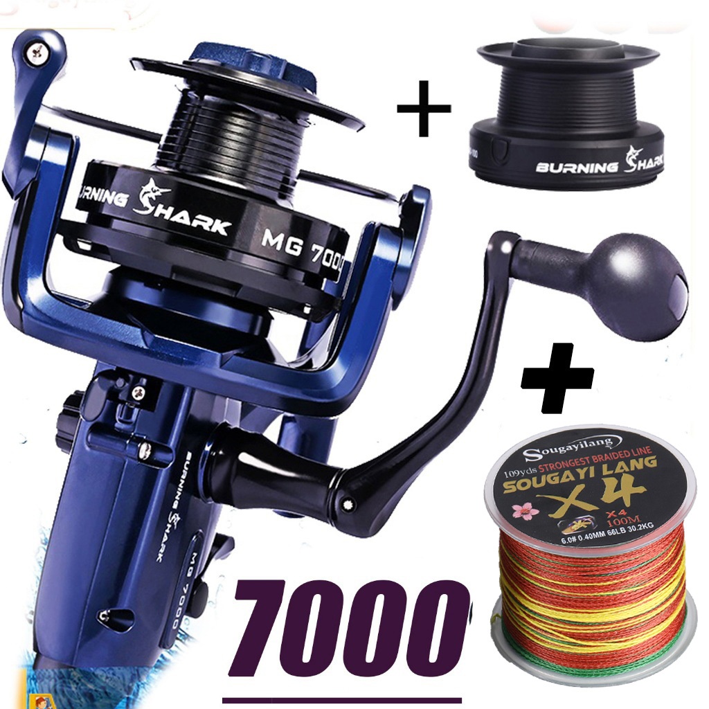Jual Sougayilang reel pancing 7000 Spinning Reel 13+1BB Casting Sea ...