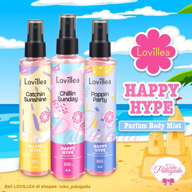 Jual ok_ngeng (ORI) LOVILLEA Happy Hype Parfum Body Mist 100ML (Bisa COD) | Shopee Indonesia