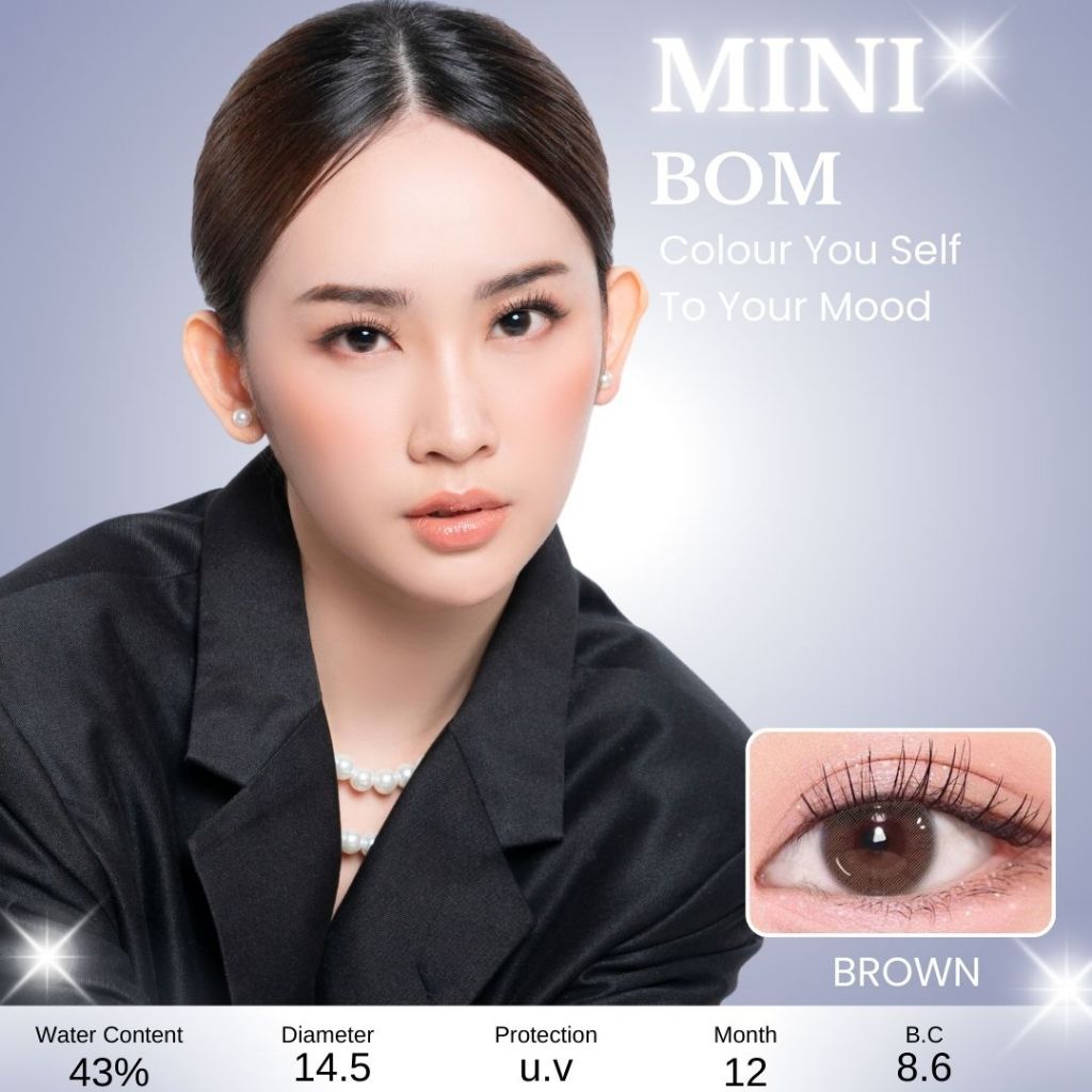 Jual SOFTLENS TERMURAH - Softlens MINI BOM Normal - Minus -800 | Shopee ...