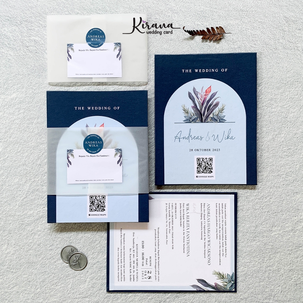 Jual Undangan Single Hard Cover | Undangan Pernikahan | Undangan Custom ...