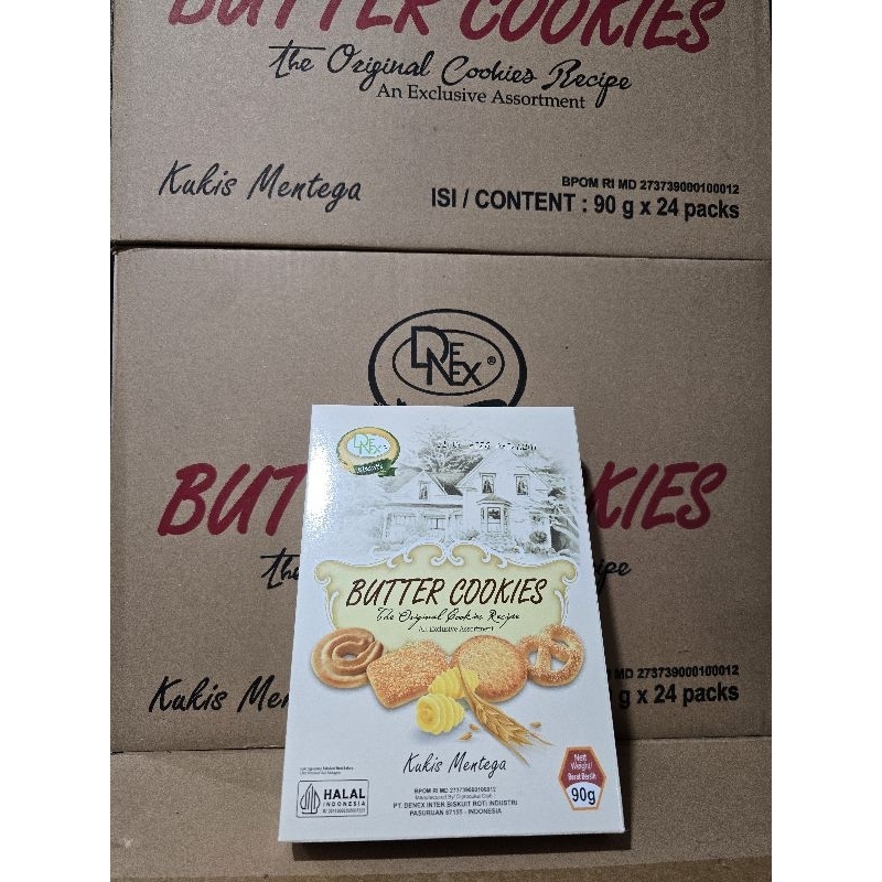 Jual Denex Butter Cookies 90 G (1 Karton) | Shopee Indonesia