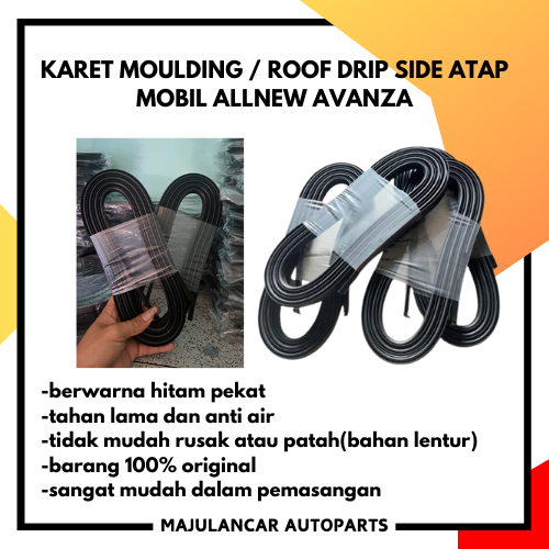 Jual Karet Roof/Drip Side/List Moulding Karet Atap Mobil ALL New avanza ...