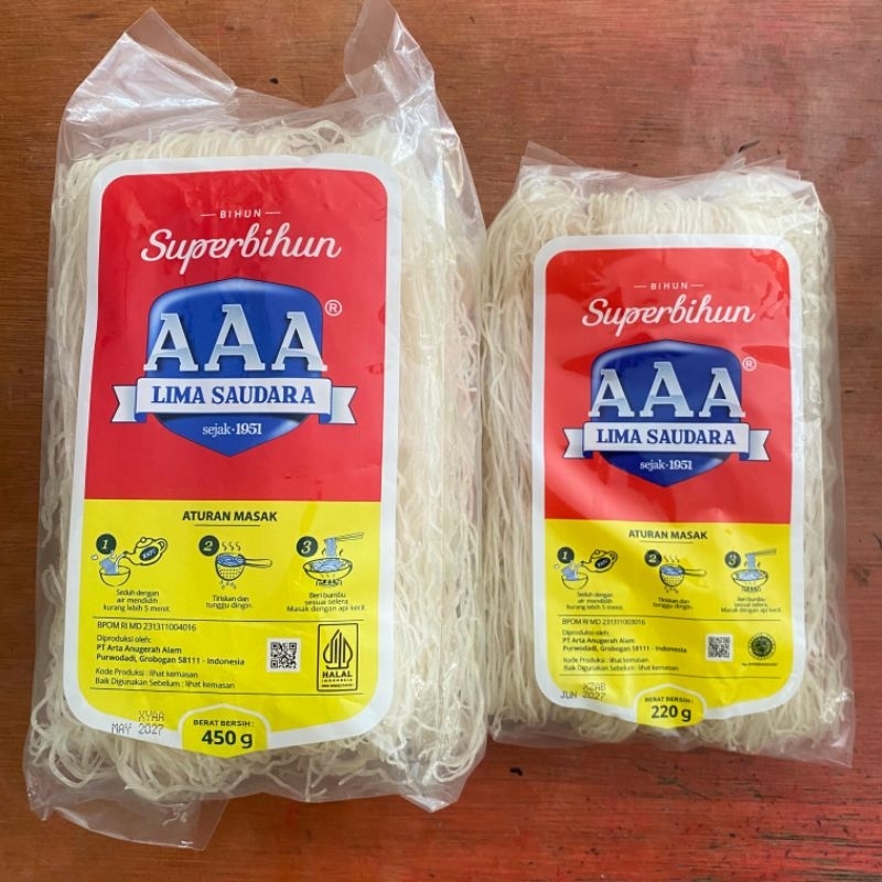 Jual Bihun AAA 220gr dan 450gr | Shopee Indonesia