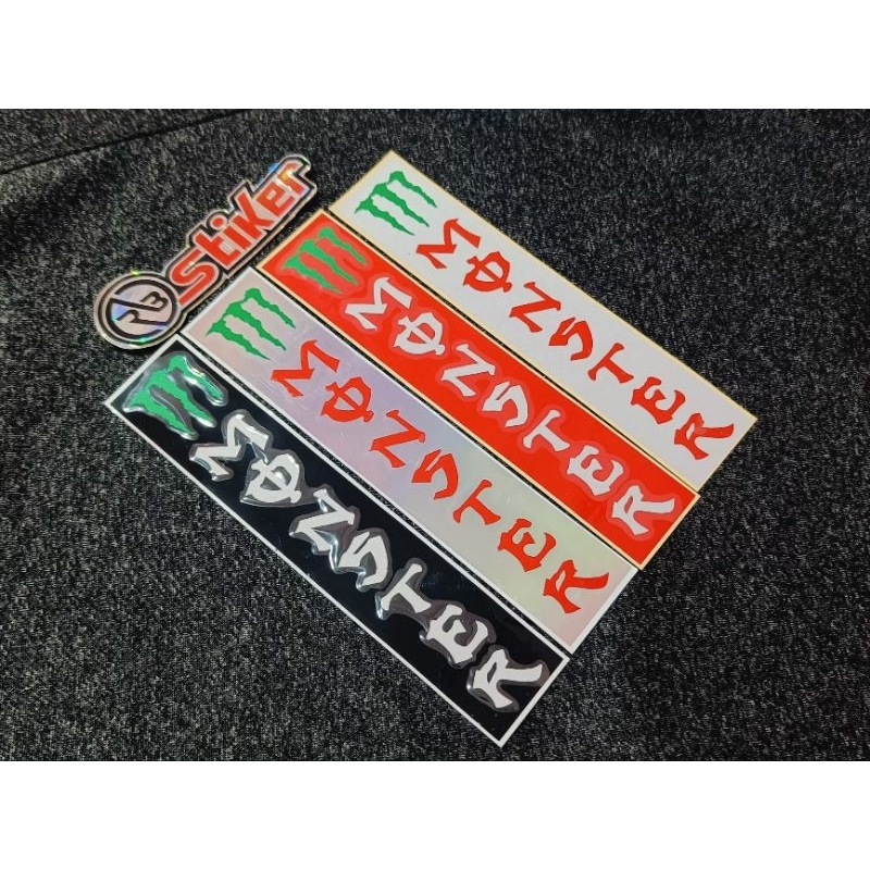 Jual Sticker m monster shock motor viral | Shopee Indonesia