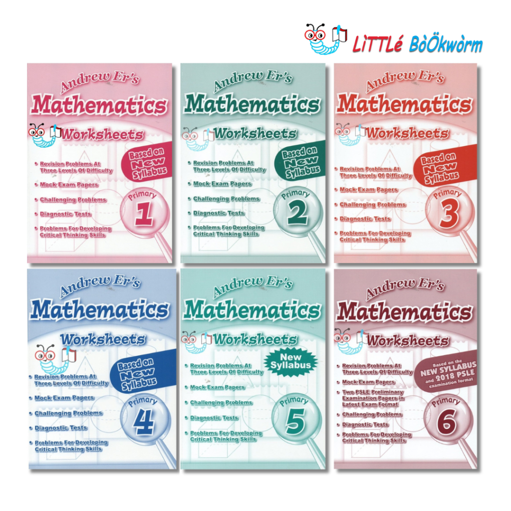 Jual Andrew Er’s Mathematics Worksheets Primary 1 - 6 | Buku latihan ...