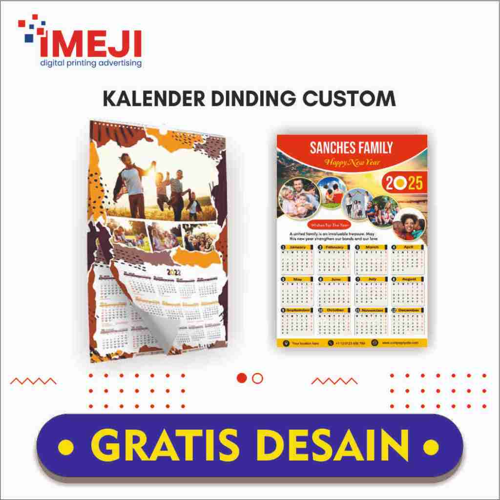 Jual IMEJI PRINTING - CETAK KALENDER DINDING MURAH / KALENDER DINDING CUSTOM / KALENDER CUSTOM ...