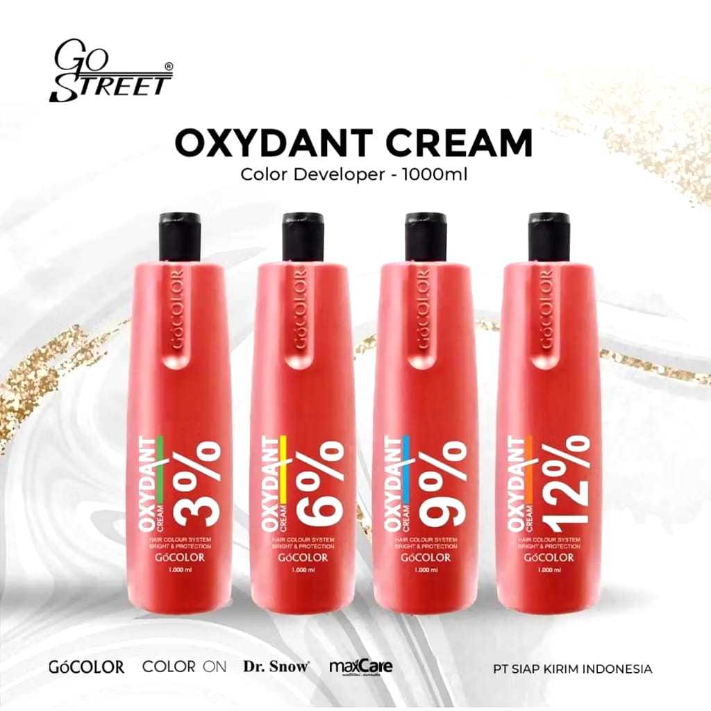 Jual GOCOLOR Oxydant / Developer Cream / Peroxide 1000ml / Go Color ...