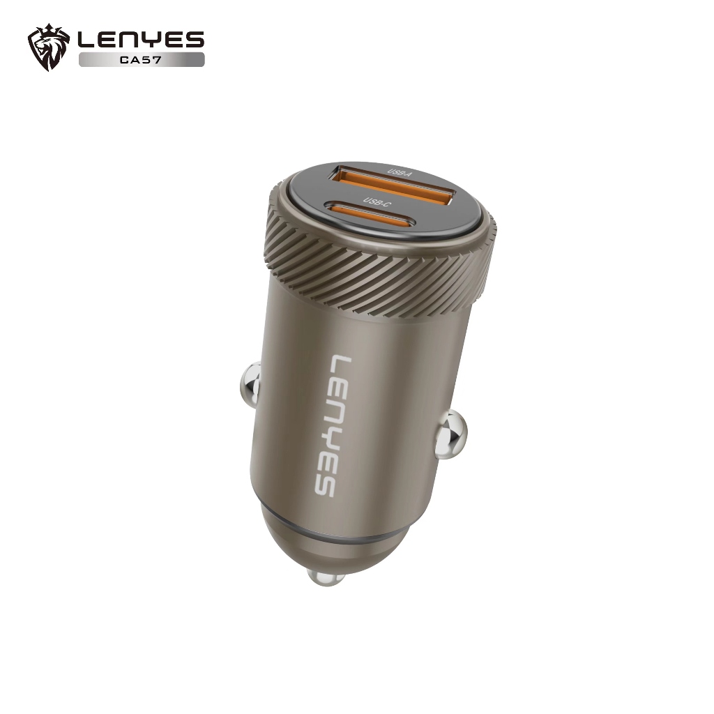 Jual LENYES CA57 PD30W Mini Car Charger Fast Charging QC3.0 Dual Port ...