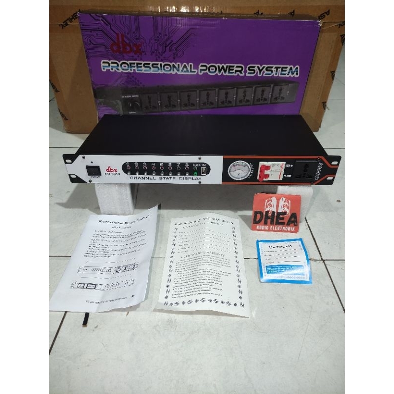 Jual Power Sequence Controller DBX SR-901V SR901V New 220 Volt Jarum Display with MCB Panel 1U ...