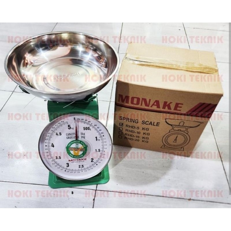 Jual timbangan duduk monake 5kg / timbangan dapur timbangan gula 5kg ...