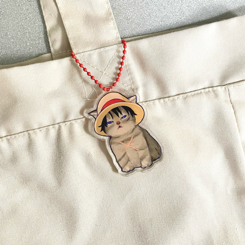 Jual Keychain Kucing Dudul One Piece | Gantungan Kunci Anime | Shopee ...