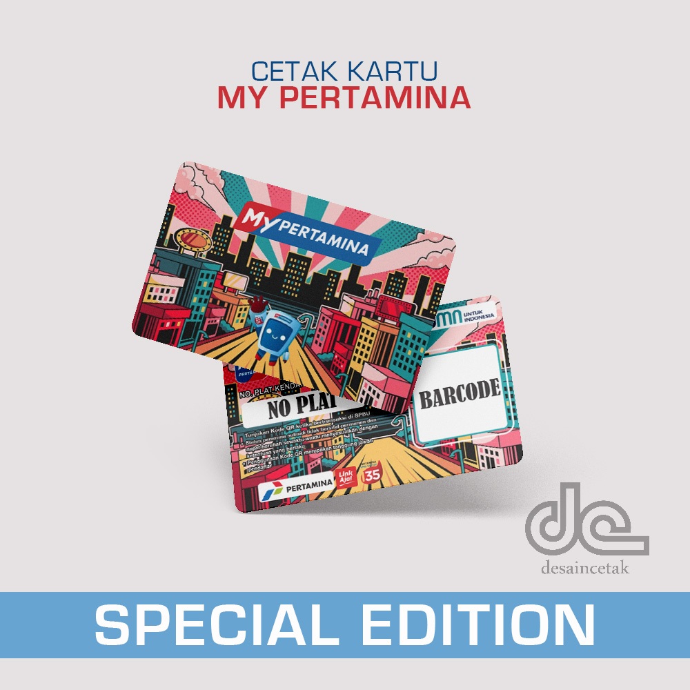 Jual Cetak barcode kartu My Pertamina Special edition | Shopee Indonesia
