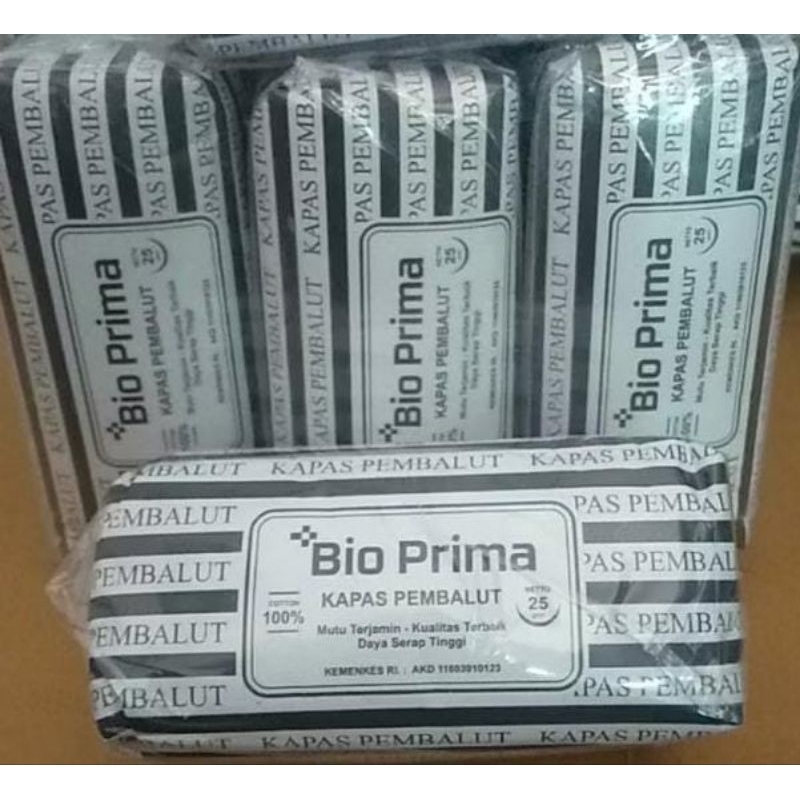 Jual Kapas 25 Gram / Kapas Pembalut - Bio Prima (Per Roll) | Shopee ...