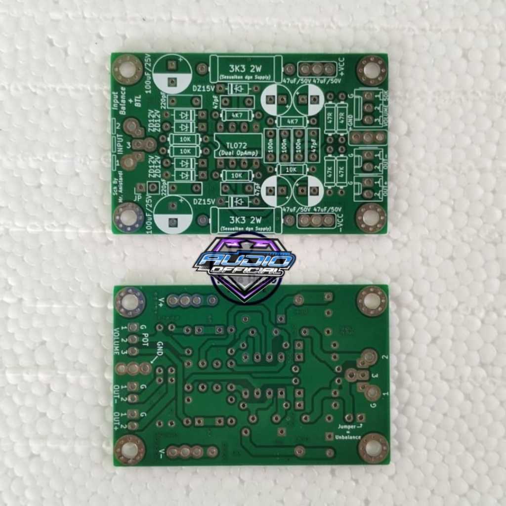 Jual PCB INBAL / Input Balance Mono + BTL Double Layer FR4 Fiber ...