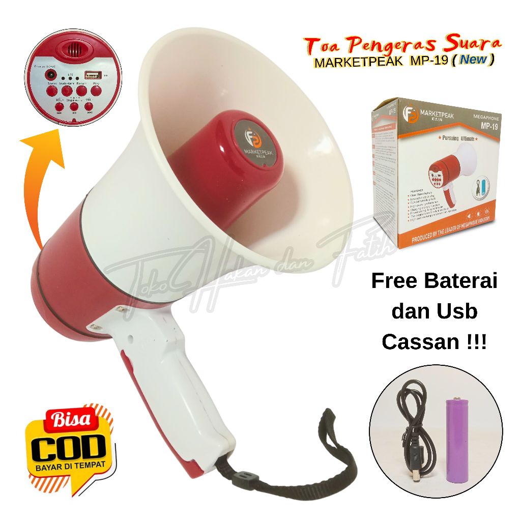 Jual TOA Megaphone MARKETPEAK MP-19 - Pengeras Suara Bluetooth ...