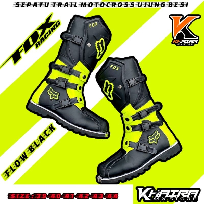 Jual Sepatu trail motocross ujung besi boots safety trail trabass ...