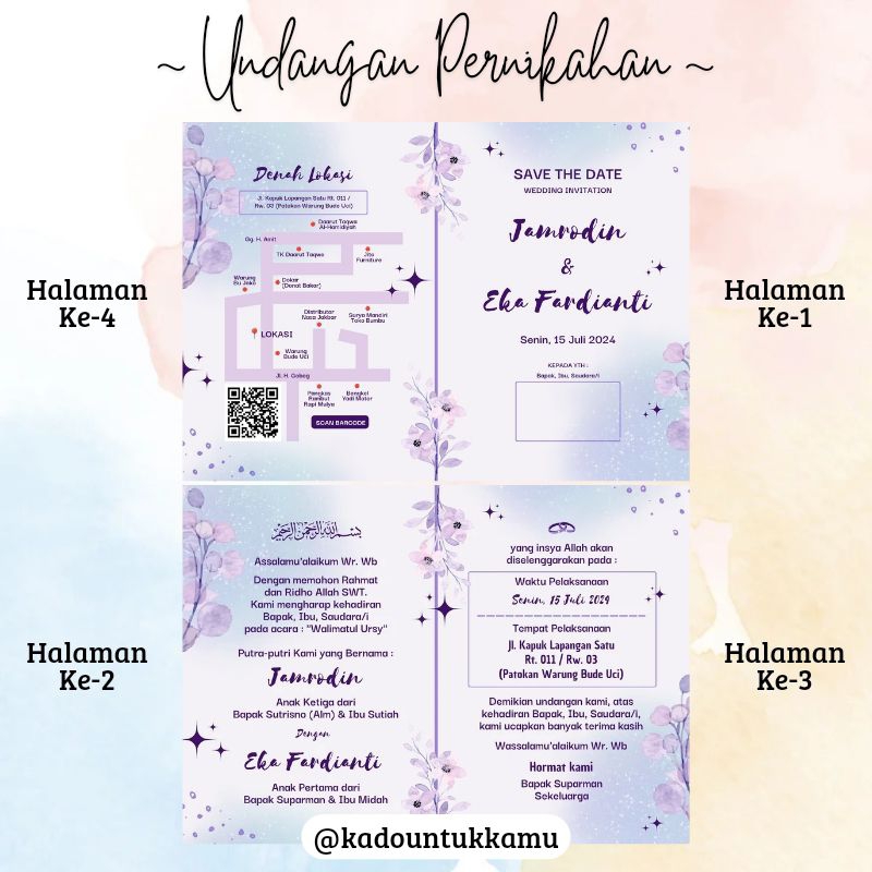 Jual UNDANGAN PERNIKAHAN (SIZE A5 - 250 GSM) | Shopee Indonesia