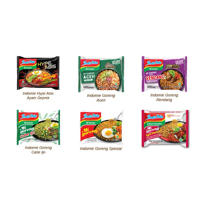 Jual Indomie Goreng All Varian 80gr | Shopee Indonesia