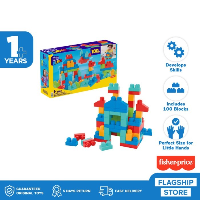 Jual Mega Bloks Big Box Of Blocks Fisher Price Blok Balok Blocks Isi ...