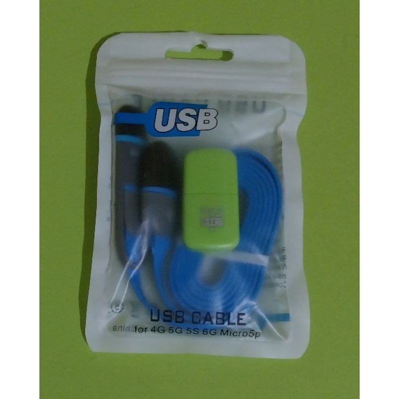 Jual USB Cable to micro and apple port and Micro SD Card Reader 3 in ...