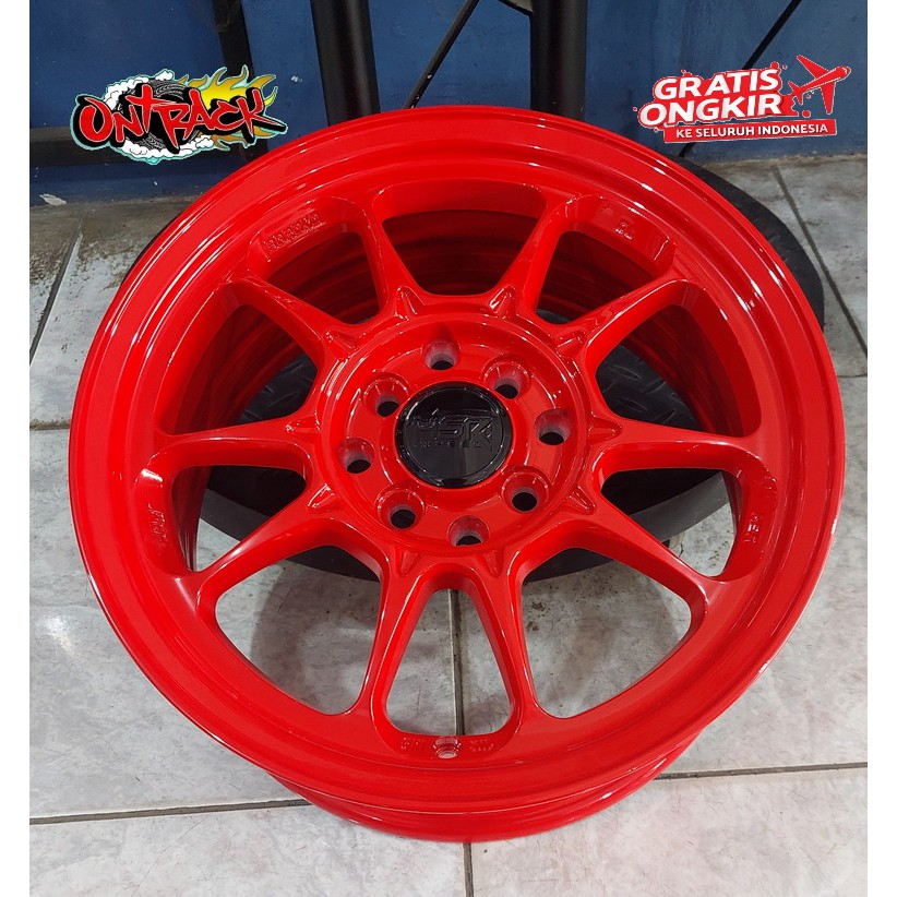 Jual VELG MOBIL RACING R15 HSR DL COLOR CANDY RED UNTUK BRIO AYLA AGYA ...