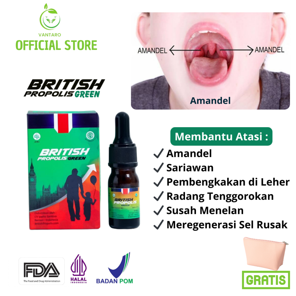 Jual British Propolis Green For Kids Herbal Amandel Untuk Anak | Shopee ...