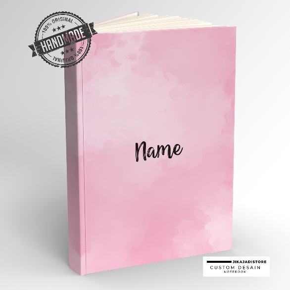 Jual Notebook Custome NAMA HardCover A5 / jurnal diary Custome / Buku ...