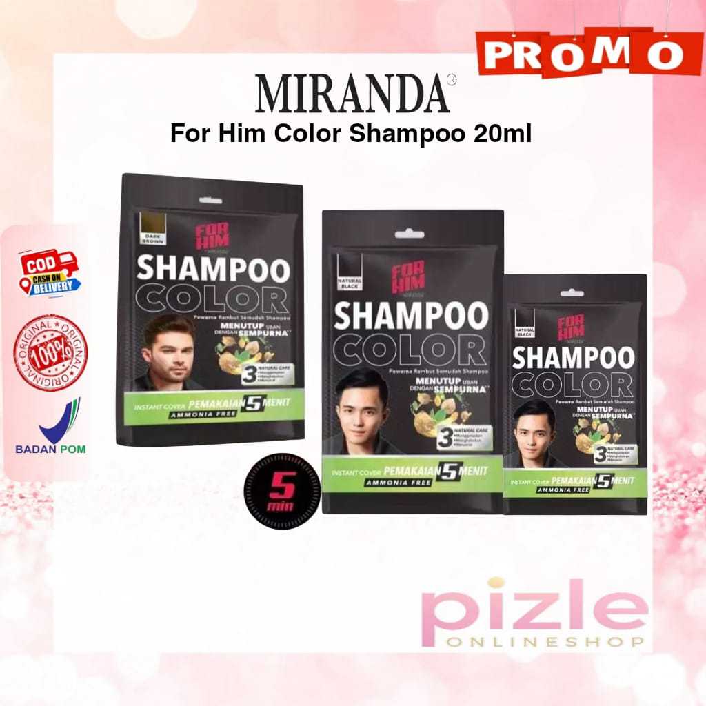Jual MIRANDA FOR HIM COLOR SHAMPOO SACHET 20ML | Shopee Indonesia