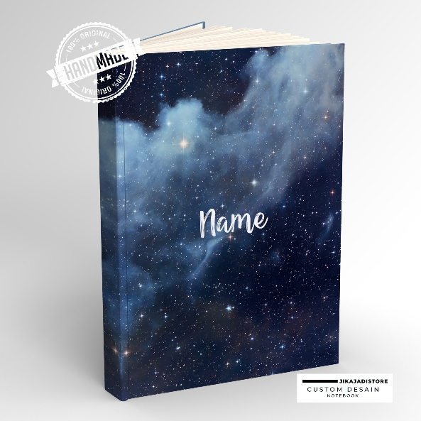 Jual Notebook Custome NAMA HardCover ukuran A5 / jurnal diary Custome ...