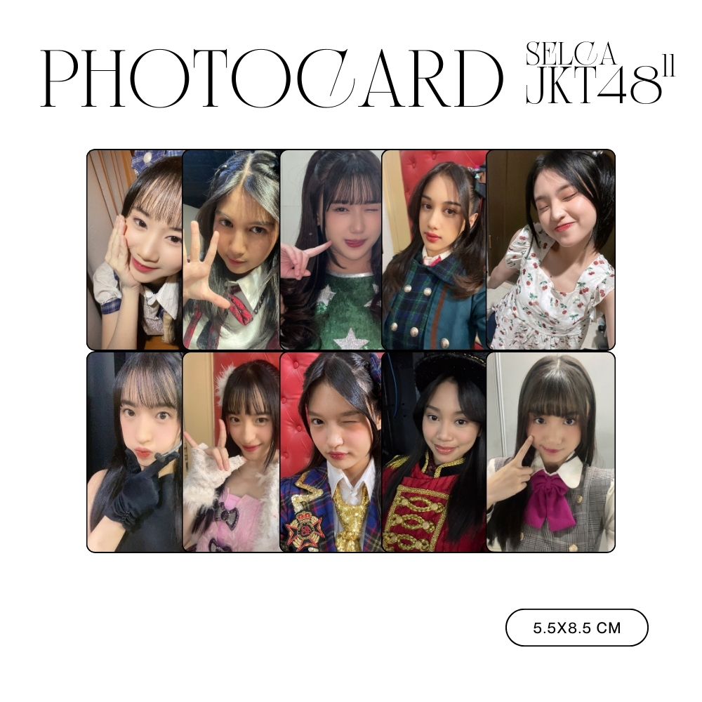 Jual PHOTOCARD JKT48 SELCA 1SISI (HARGA 5 PCS + LAMINASI 2 SISI) WOTA ...