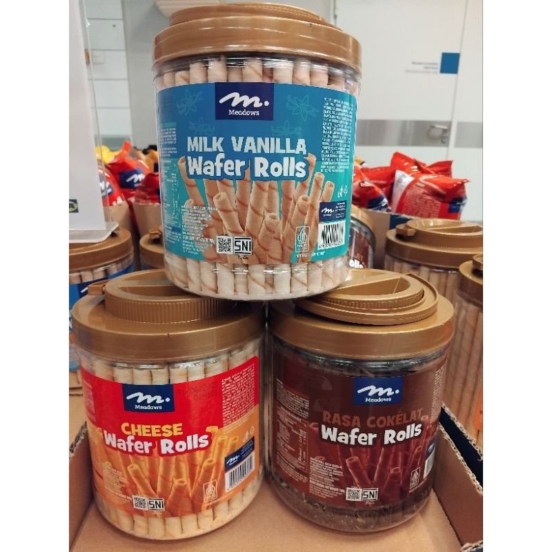 Jual Wafer Rolls Meadows 700 gram - Semprong Wafer | Shopee Indonesia
