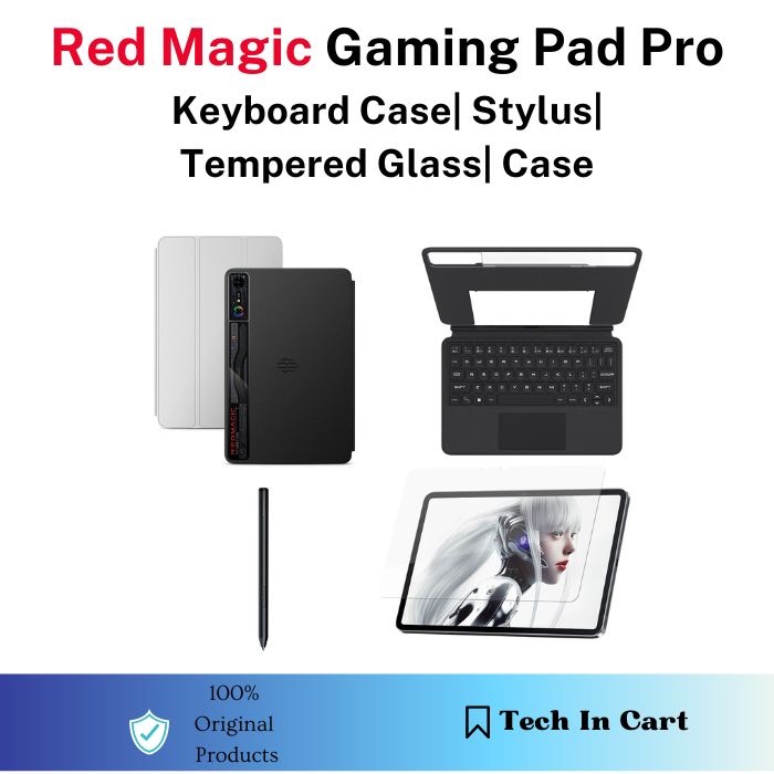 Jual Red Magic Pad Pro Nova Keyboard Case Stylus Termpered Glass ...