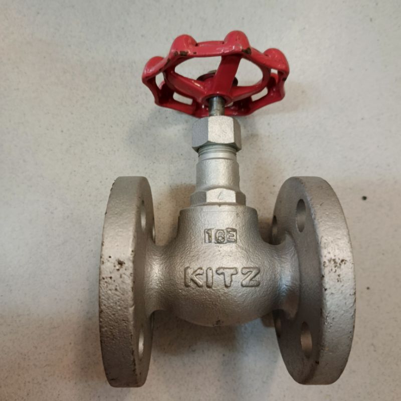 Jual Globe Valve KITZ 1" Inch Flange Jis 10K Cast Iron fcd-s DN25 | Shopee Indonesia