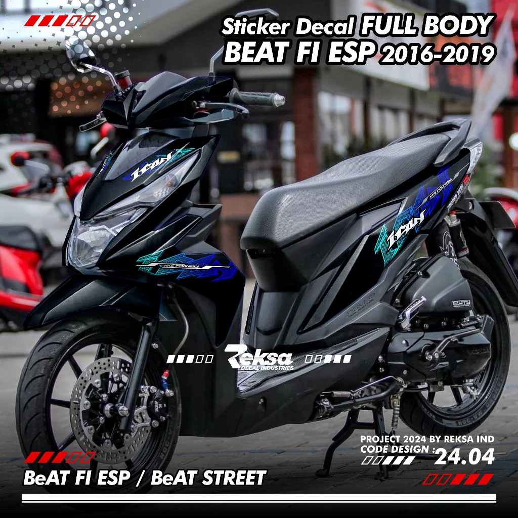 Jual (COD) TERBARU Decal Sticker Honda Beat ESP BEAT STREET Full body ...